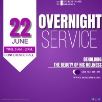 Overnight service poster Template | PosterMyWall