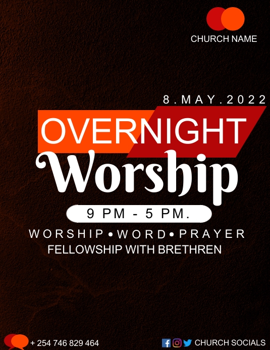 Overnight service poster Template | PosterMyWall