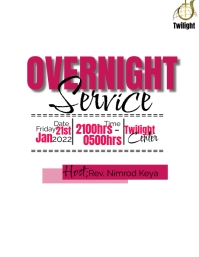 Overnight service poster Template | PosterMyWall