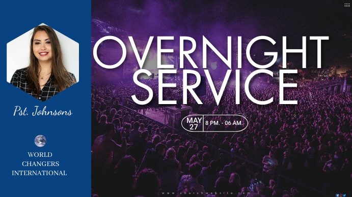 Overnight service poster template | PosterMyWall