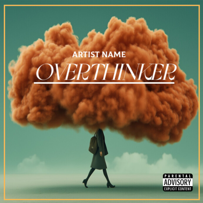 Plantilla de Overthinker album Cover | PosterMyWall