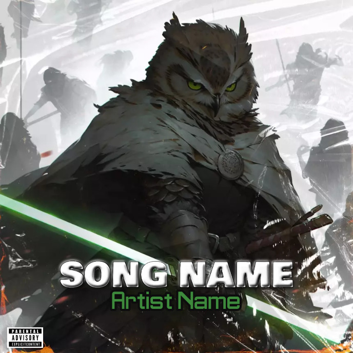 Copy of owl Album Cover music art trap mixtape rap | PosterMyWall