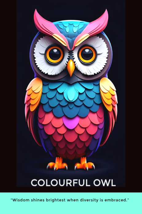 Owl Template | PosterMyWall