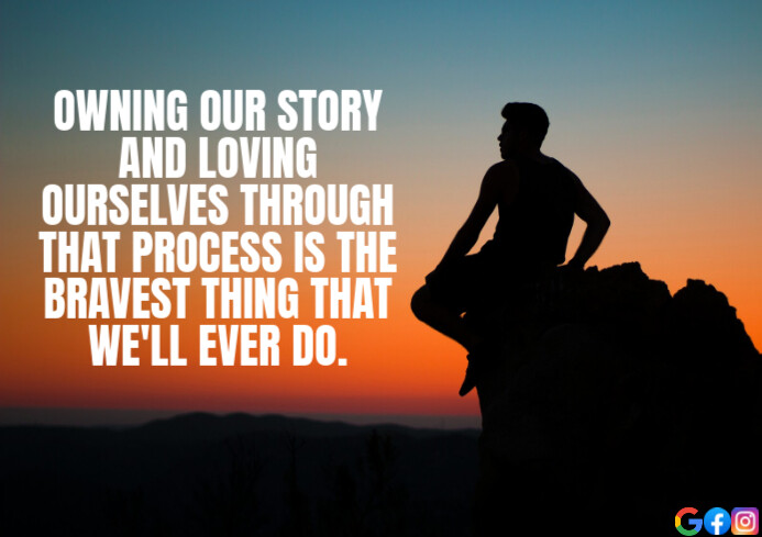 OWNING AND STORY QUOTE TEMPLATE | PosterMyWall