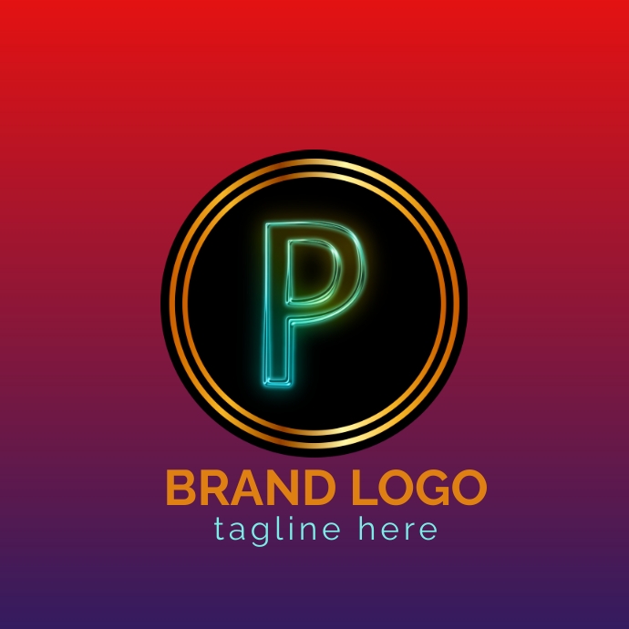 P BRAND LOGO Template | PosterMyWall
