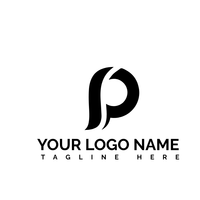 P logo design| Company logo Template | PosterMyWall