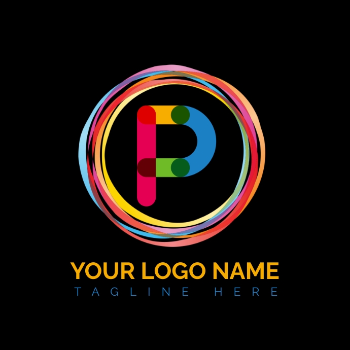 P LOGO type Template | PosterMyWall