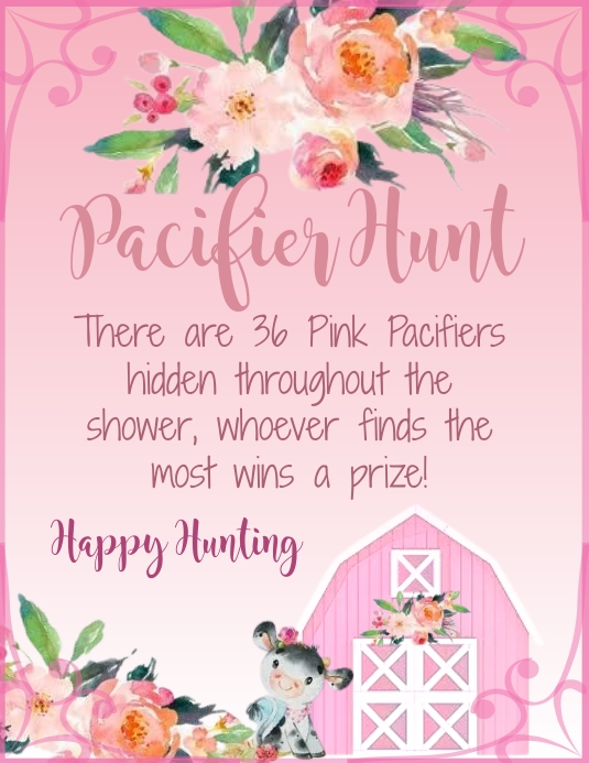 Pacifier Hunt Template | PosterMyWall