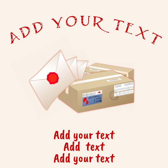 Copy of package & letter envelope for post or transpo | PosterMyWall