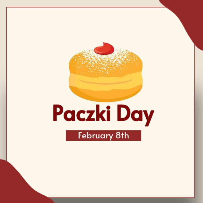 Copy of paczki day | PosterMyWall