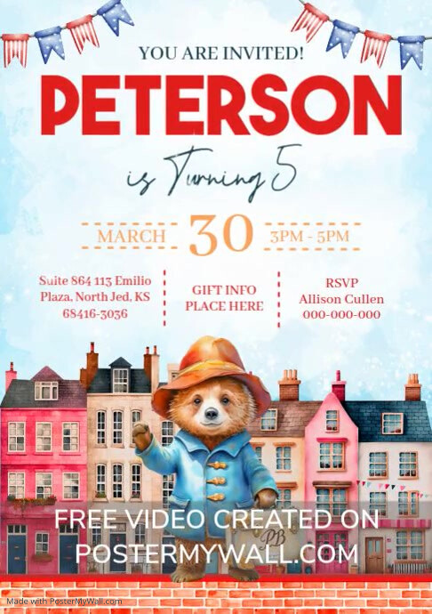 Modèle Paddington | PosterMyWall