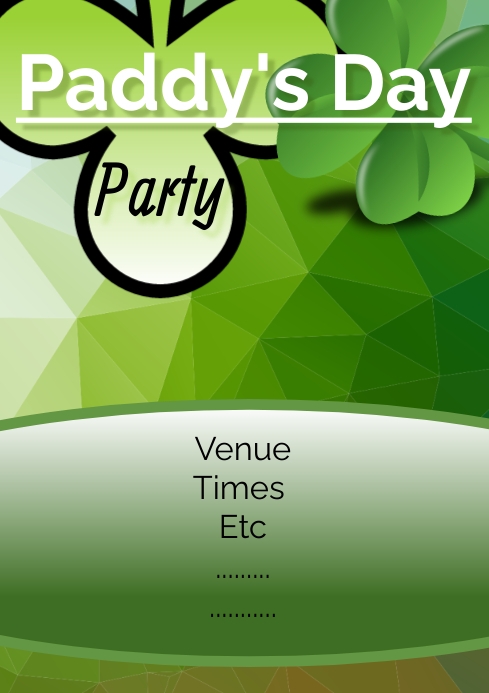 Paddy's Day Template | PosterMyWall
