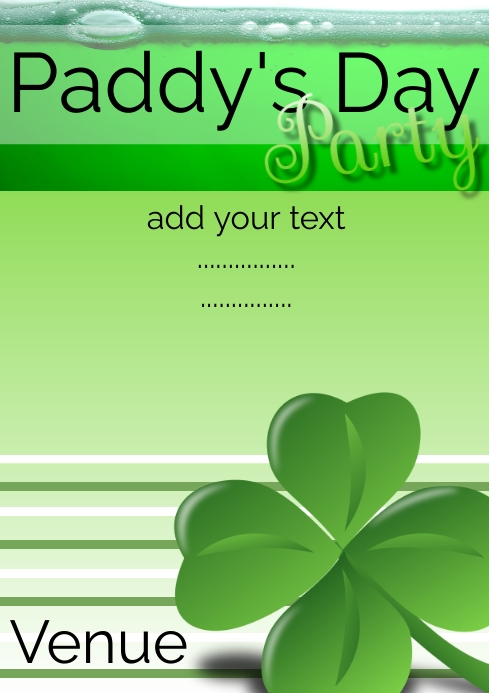Paddy's Day Template | PosterMyWall