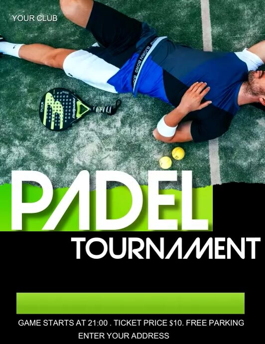 PADEL Template | PosterMyWall
