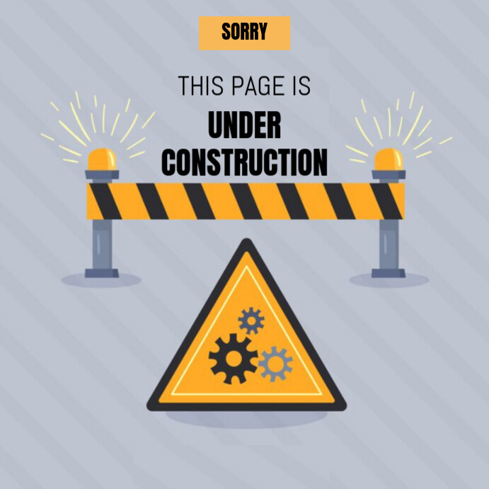 Plantilla de Page under construction Instagram post | PosterMyWall