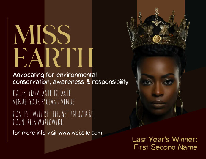 Plantilla de Pageant Flyer Template | PosterMyWall