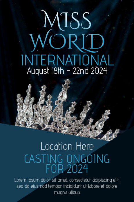 Copy of Pageant Poster Template | PosterMyWall