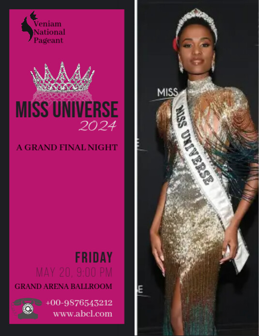 Modèle pageant template | PosterMyWall