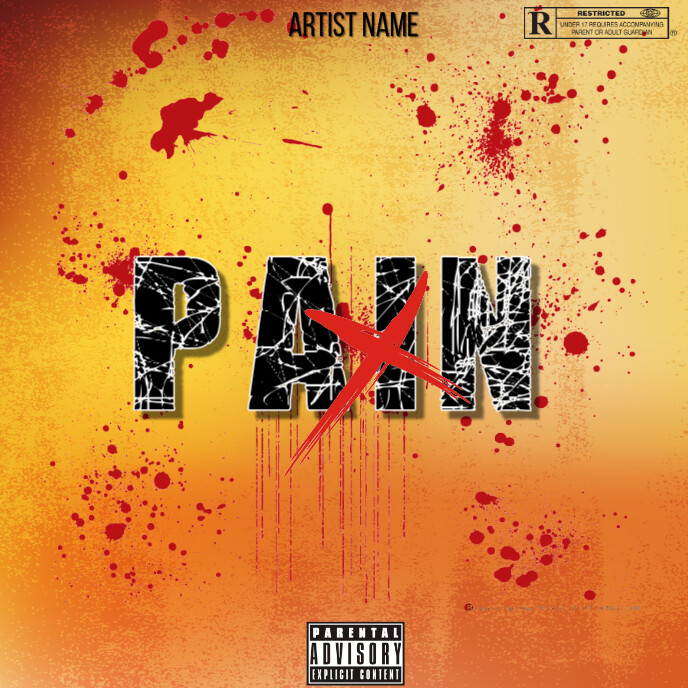 Pain album cover Template | PosterMyWall