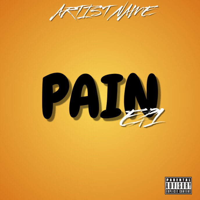 Pain Album cover Template | PosterMyWall