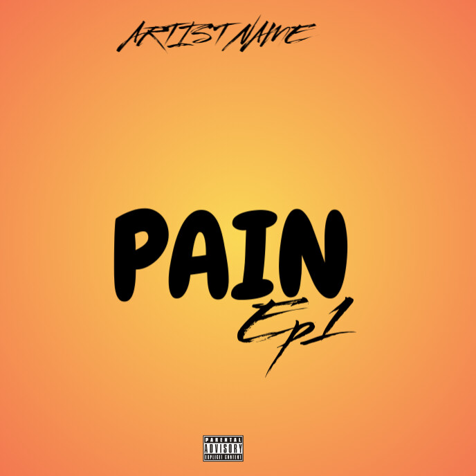 Pain album cover Template | PosterMyWall
