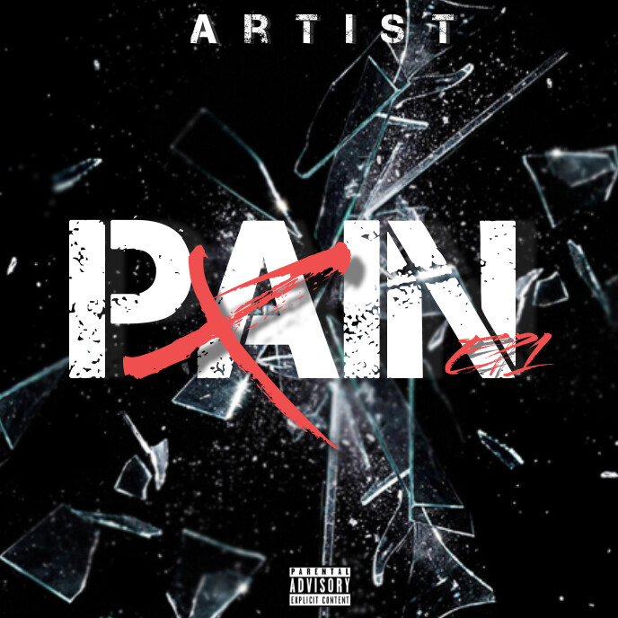 Plantilla de Pain Album Cover | PosterMyWall
