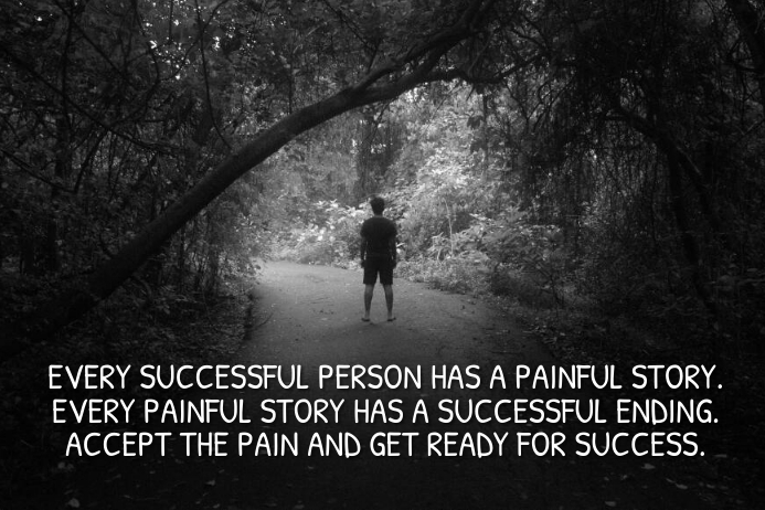 PAIN AND SUCCESS QUOTE TEMPLATE | PosterMyWall