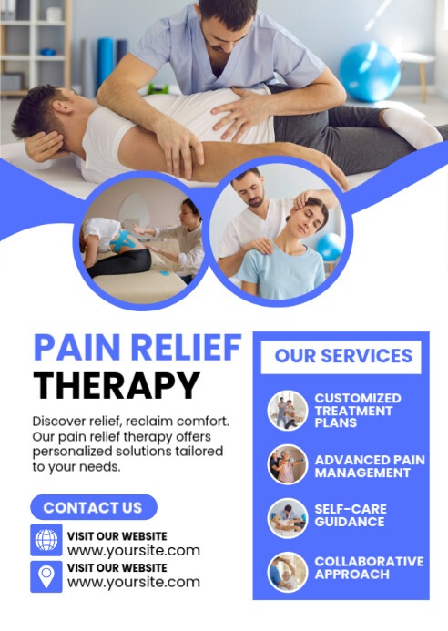 Pain Relief Theraphy Ads Template | PosterMyWall