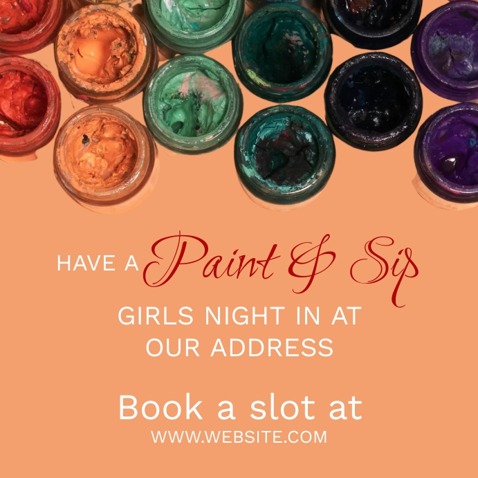 Plantilla de Paint & Sip Party | PosterMyWall