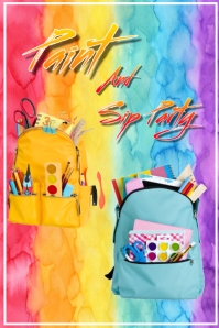 Paint & Sip Poster Template | PosterMyWall