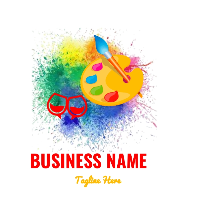 paint and sip party logo , art and craft birt Template | PosterMyWall