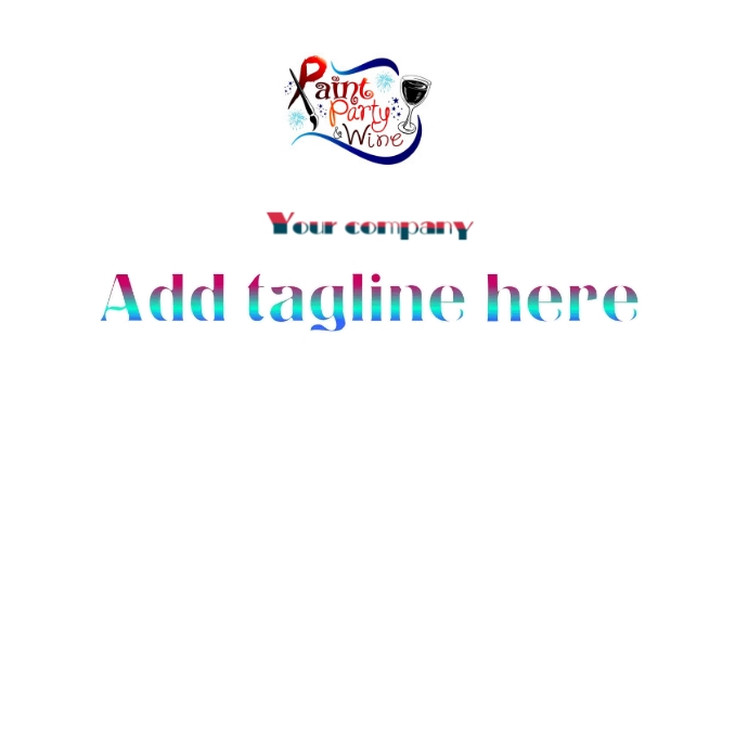 Paint and sip party Logo design Template | PosterMyWall