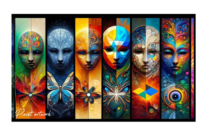 Paint artwork Template | PosterMyWall