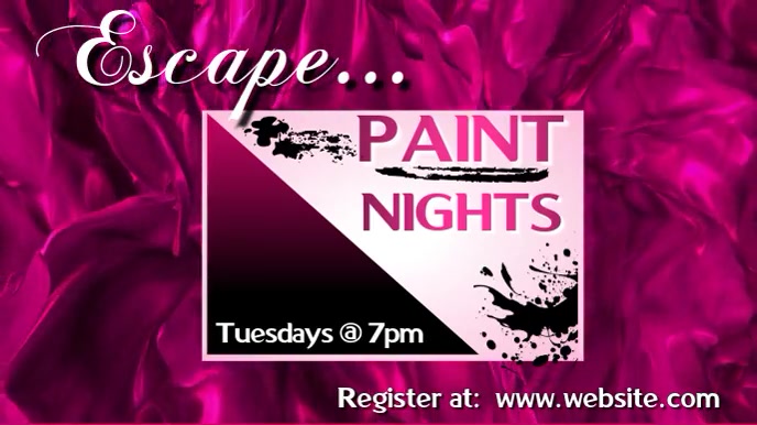 Paint Night Digital Ad Template | PosterMyWall