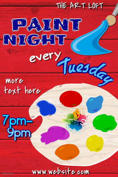 Copy of Paint Night Poster Template | PosterMyWall