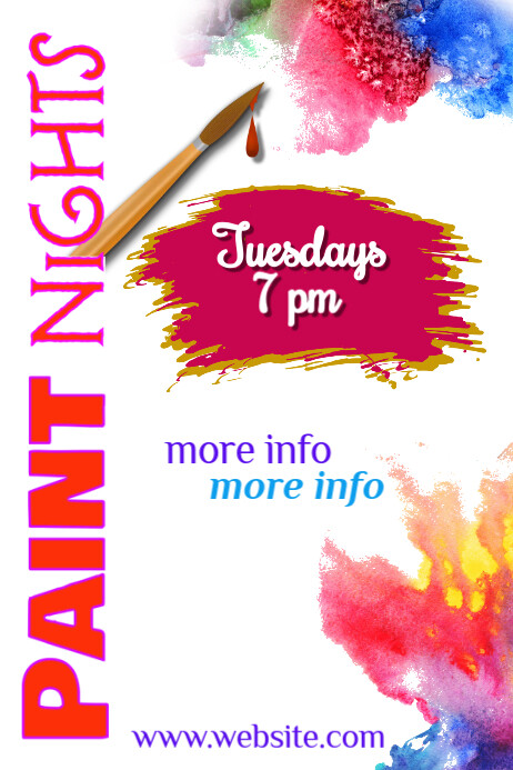 Paint Nights Poster Template | PosterMyWall