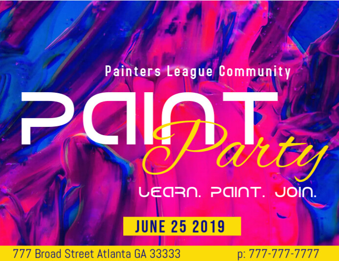 Paint Party Template | PosterMyWall
