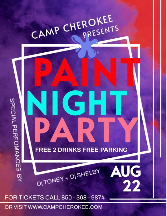 paint party flyer template | PosterMyWall