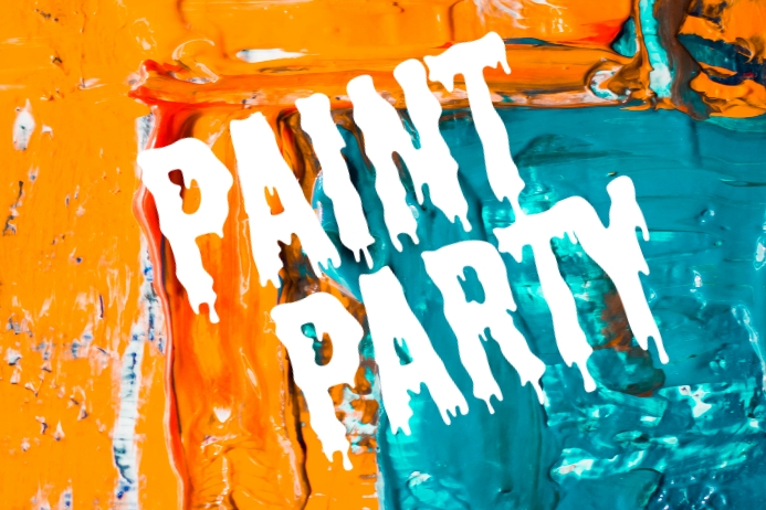 Paint Patty Banner template. | PosterMyWall