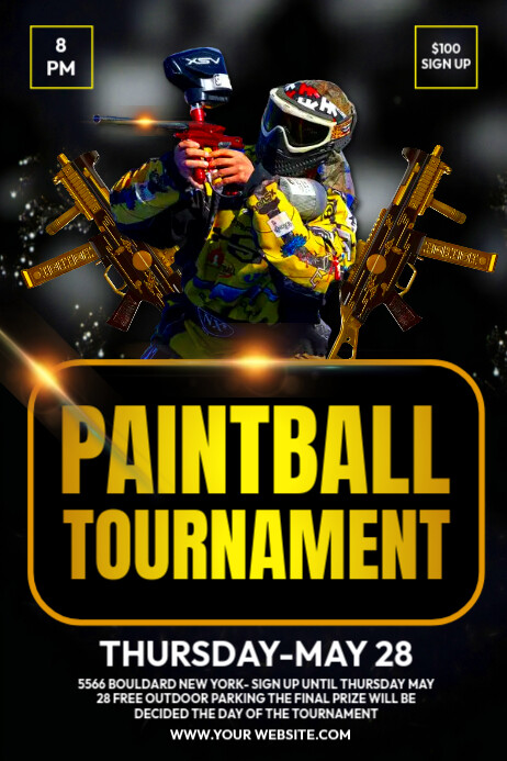 Paintball posters Template | PosterMyWall
