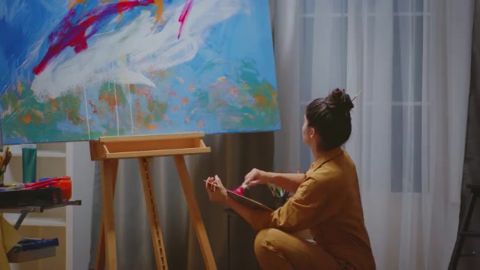 Painter doing painting Template | PosterMyWall