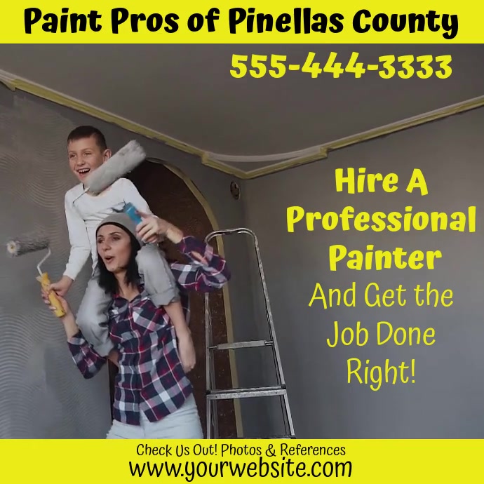 Painter Video Advertising Template | PosterMyWall