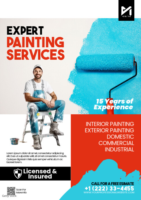 Painting Services Ad Flyer Template | PosterMyWall