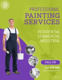 Painting & Decorating Service Flyer Template | PosterMyWall