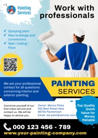 Painting Services Poster Flyer Template | PosterMyWall