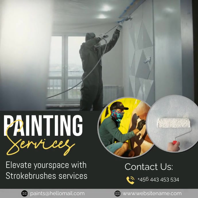 painting services poster template | PosterMyWall