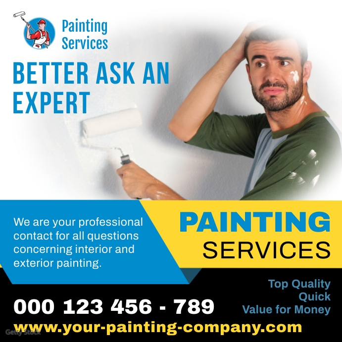 Painting Services Social Media Template | PosterMyWall