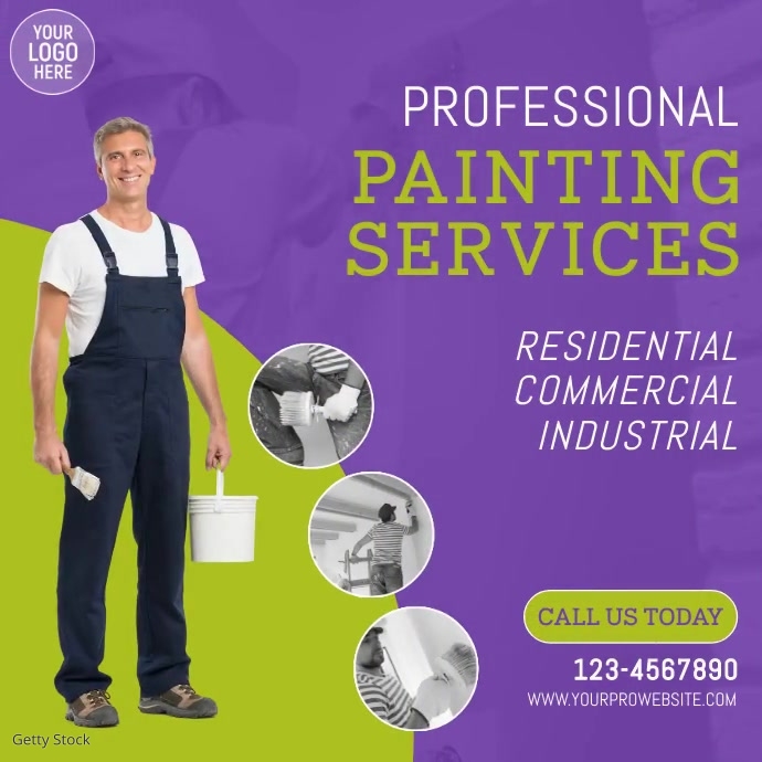 Copy of Painting Services Social Media Video Ad | PosterMyWall