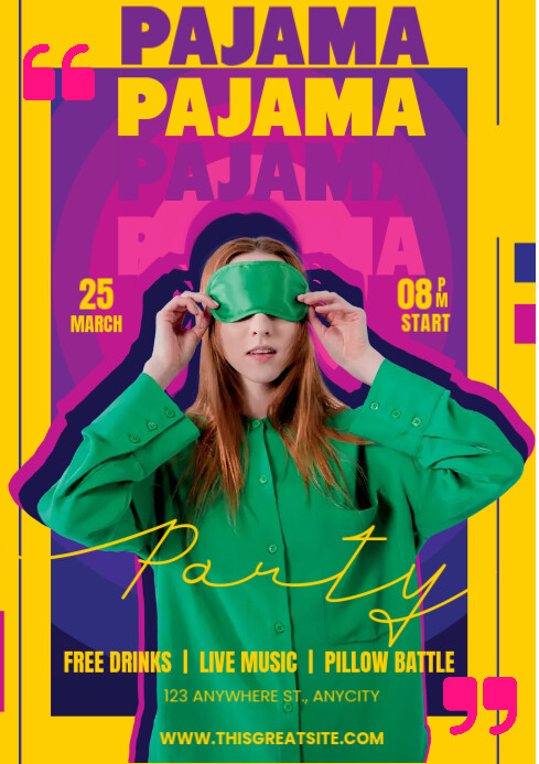 Pajama party's Template | PosterMyWall