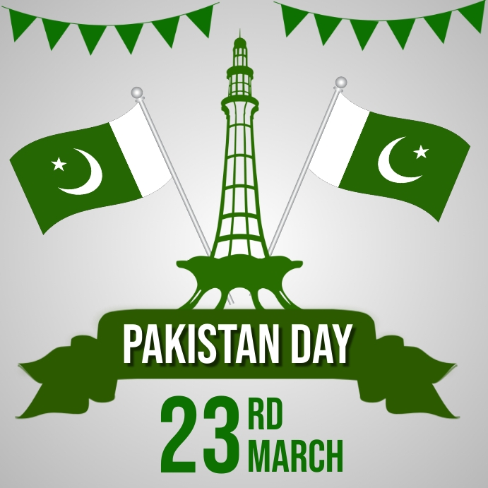 Pakistan day, happy Pakistan day. Template | PosterMyWall